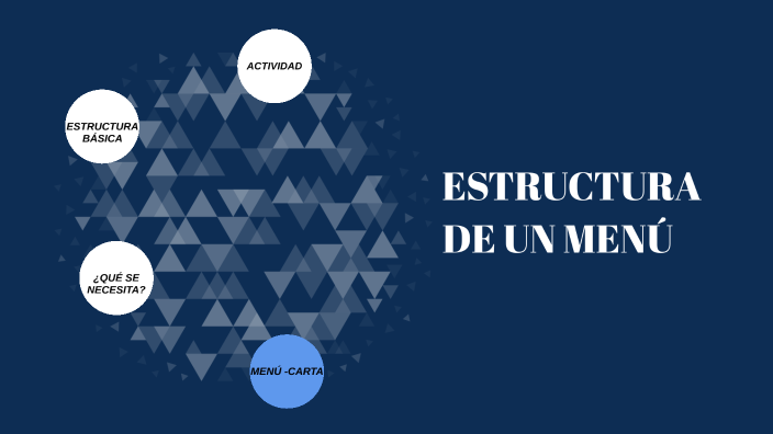 Estructura de un menú by Jhonatan Oy on Prezi
