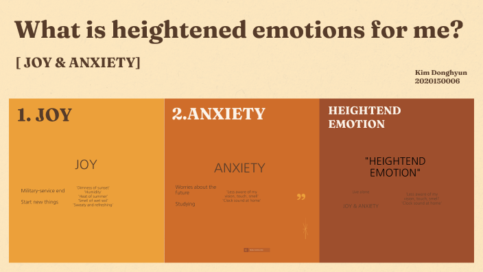 What is heightened emotions for me? by 동현 김 on Prezi