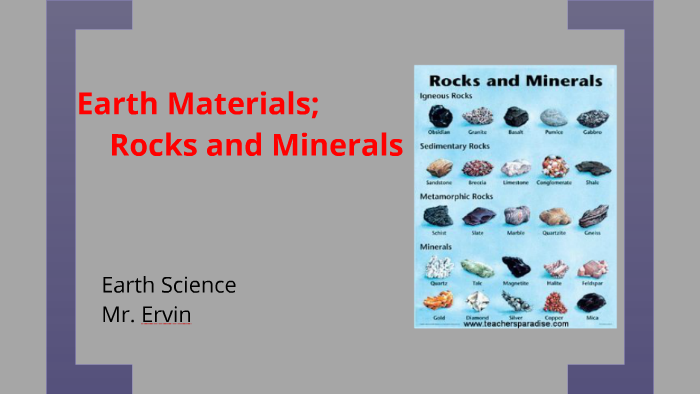 Earth Materials; Rocks and Minerals by Christopher Ervin on Prezi