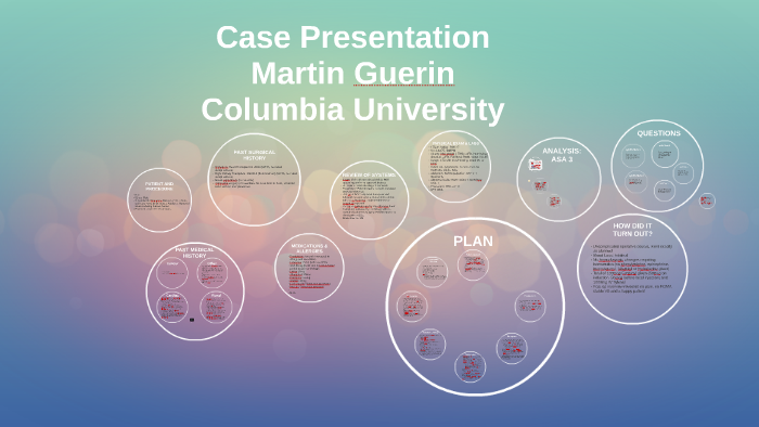 Anesthesia Case Presentation by m g on Prezi