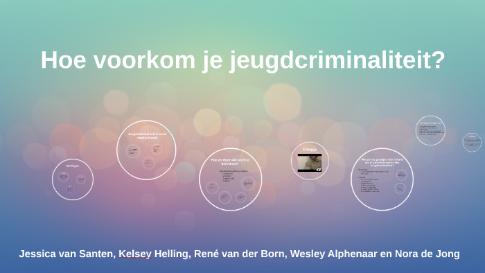 Hoe voorkom je jeugdcriminaliteit? by on Prezi