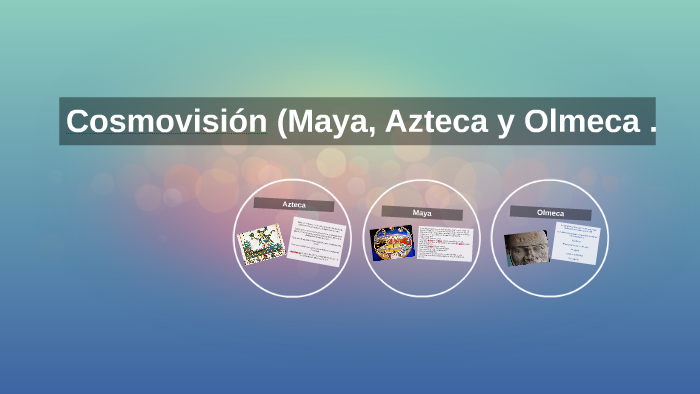 Cosmovisión (Maya, Azteca y Olmeca . by on Prezi