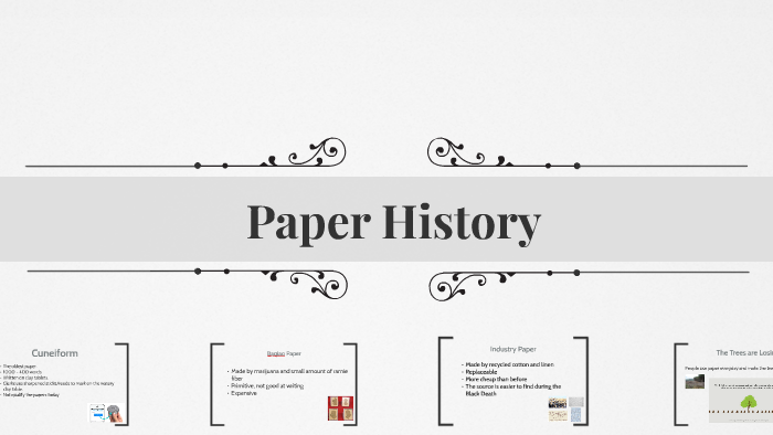 The History Of Paper Timeline By Xinyu Kang