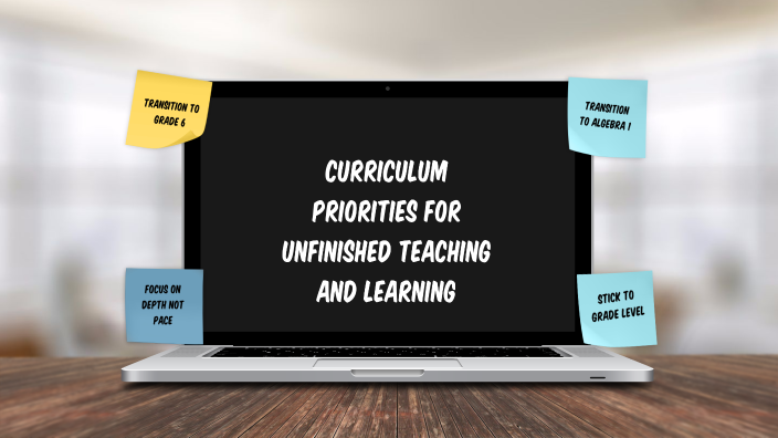 Curriculum Priorities for Unfinished Teaching and Learning by Heidi ...