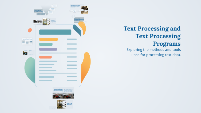 Text Processing and Text Processing Programs by alexandra gerorgieva on ...