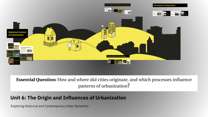 Unit 6: The Origin and Influences of Urbanization by Charles Harper on ...