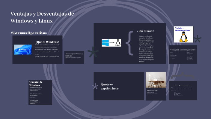 Ventajas y Desventajas de Windows y Linux by brandon garcia on Prezi