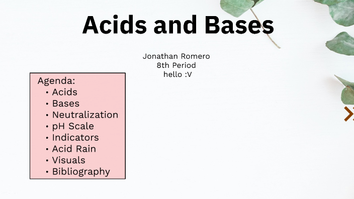 Acids and Bases Project by Jristh3man776 on Prezi