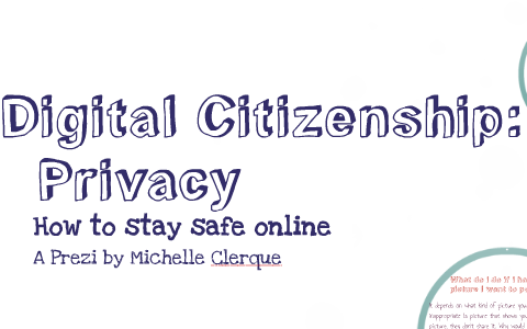 Digital Citizenship: Privacy by Michelle Clerque