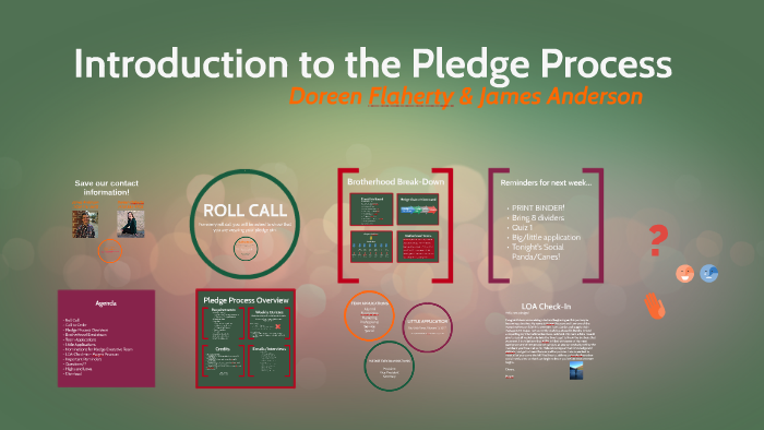 Introduction to the Pledge Process by Doreen Flaherty