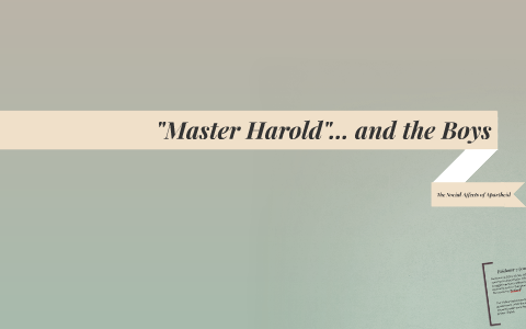 "Master Harold"... and the Boys by nathan smith on Prezi