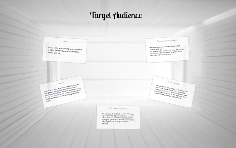 Target Audience by Aimee Barwick on Prezi