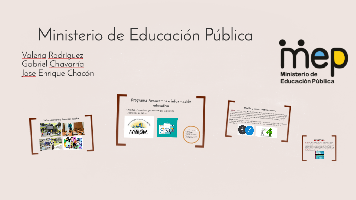 Ministerio de Educación Pública (MEP) by Valeria Rodriguez on Prezi
