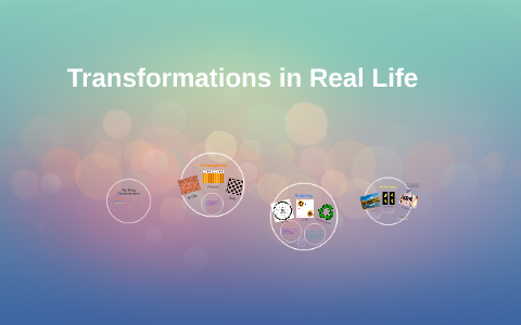 Transformations in Real Life by Audrey Li