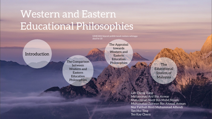 Western and Eastern Educational Philosophies by HUITING TAN on Prezi