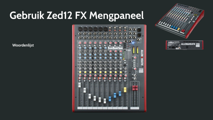 Gebruik Mengpaneel by Techniek der Ichthus Ede on Prezi