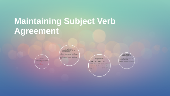 Maintaining Subject Verb Agreement by Darian Moore on Prezi