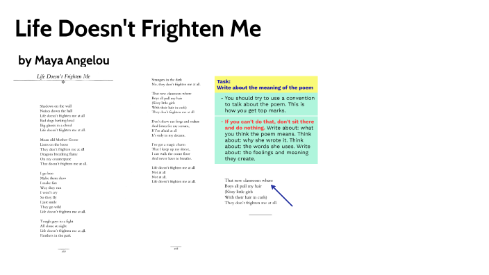 Life Doesn't Frighten Me by Oliver Lonergan on Prezi