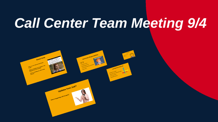 Call Center Team Meeting 9/4 by Ryan Danke on Prezi