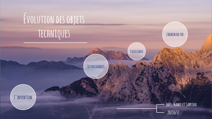 Évolution des objets techniques by Inès Nawel Sabrina RAYNAL MIMOUN on Prezi