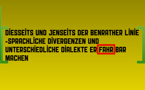 Benrather Linie by Jan Lorse on Prezi