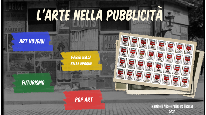 L'arte nella pubblicità by Alice Martinelli on Prezi