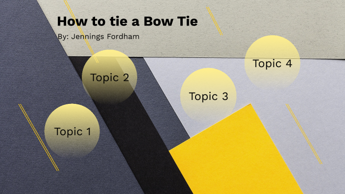 How to tie a bow tie. by Price Fordham on Prezi