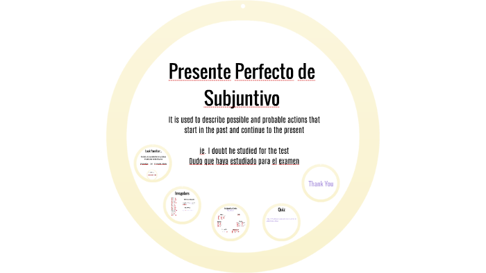 Presente Perfecto de Subjuntivo by Lorna Cuthbertson on Prezi