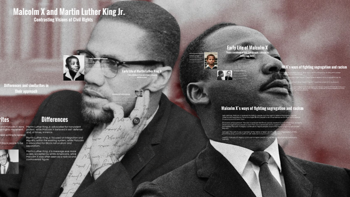 Malcolm X and Martin Luther King Jr. by Malik Adla on Prezi