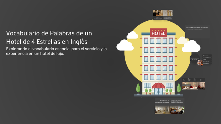 Vocabulario de Palabras de un Hotel de 4 Estrellas en Inglés by Dayana ...