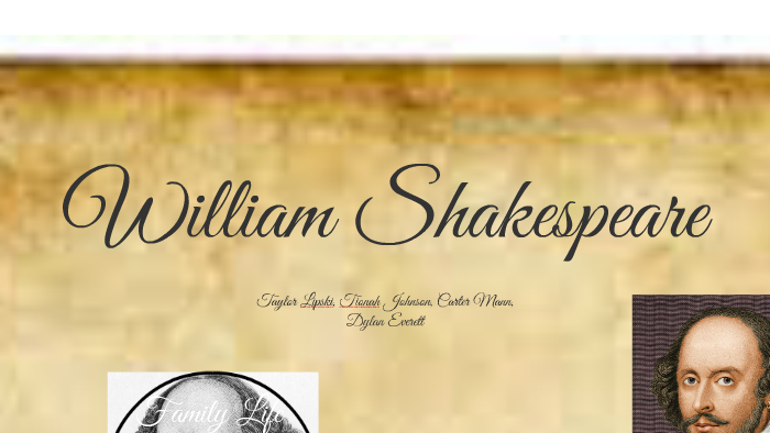 William Shakespeare by Taylor Lipski on Prezi