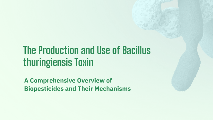 The Production and Use of Bacillus thuringiensis Toxin by Rim Mekki on ...