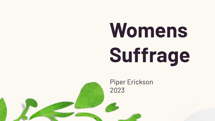 Interactive Timeline of Womens Suffrage in America by Piper Erickson on ...
