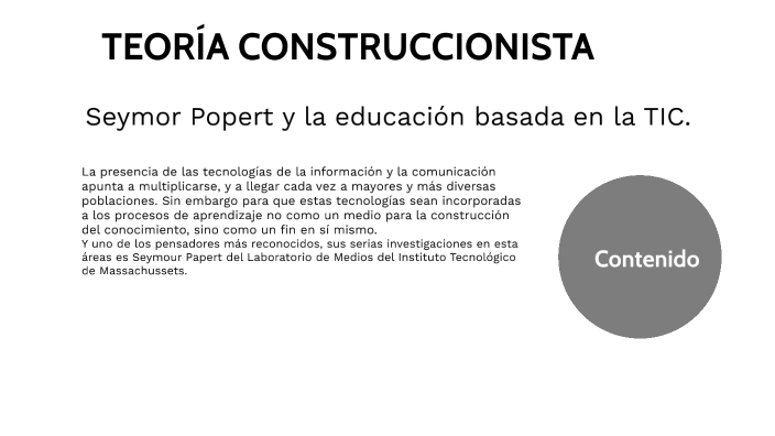 Grupo 4 .Teoría construccionista de Seymour Papert y la educación ... Grupo 4 .Teoría construccionista de Seymour Papert y la educación ...