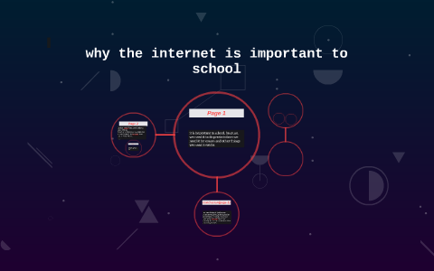 why the internet is important to school by trevor dejanakul on Prezi