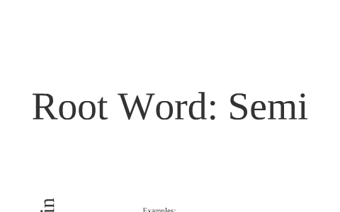 Root Word Project by Angie Shearon on Prezi