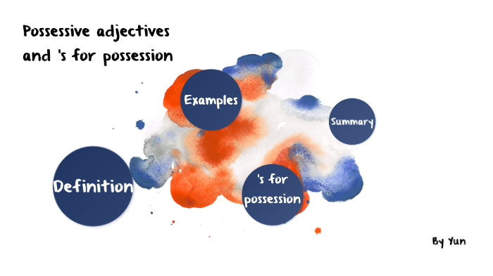 Possessive adjectives and 's for possession by YUNUEN GENIAL on Prezi