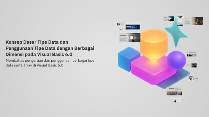 Konsep Dasar Tipe Data dan Penggunaan Tipe Data dengan Berbagai Dimensi ...