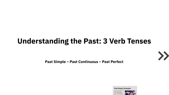 Understanding the Past: 3 Verb Tenses by Alan Marques Pessoa on Prezi