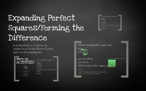 Expanding Perfect Squares by on Prezi