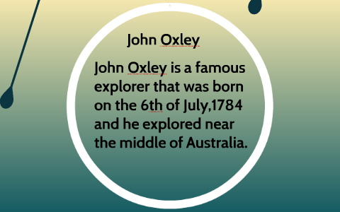 John Oxley famous explorer by kyah holmes on Prezi