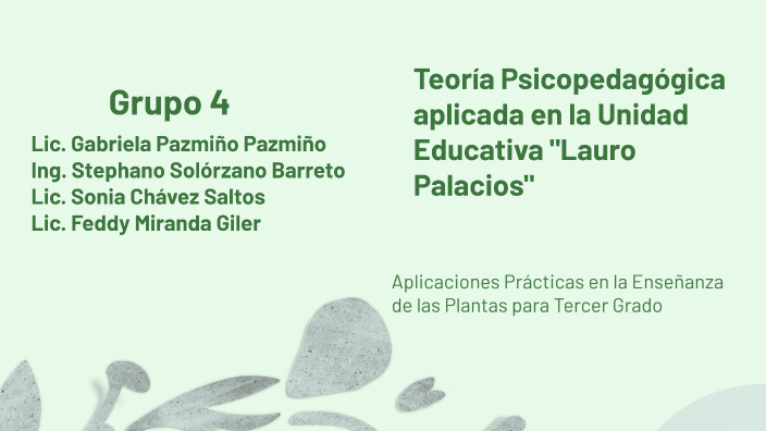 Teorías Psicopedagógicas en la Educación by Freddy Adolfo Miranda Giler ...