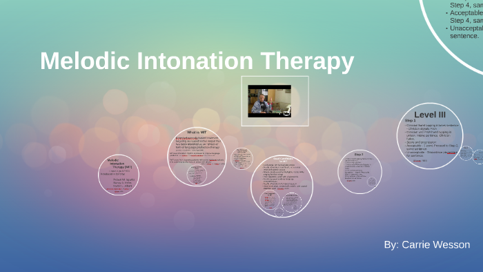 Melodic Intonation Therapy by Anna Lacy on Prezi