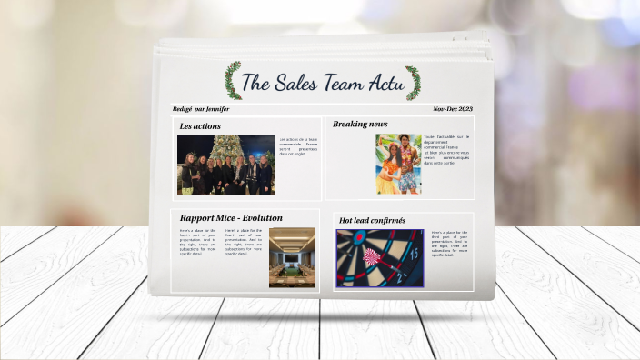 SALES ACTU NOV DEC 23 by jennifer besse on Prezi