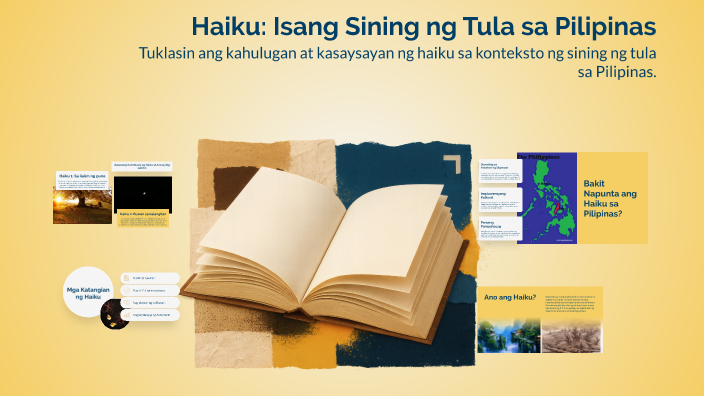 Haiku: Isang Sining ng Tula sa Pilipinas by Mark Dela pendor on Prezi