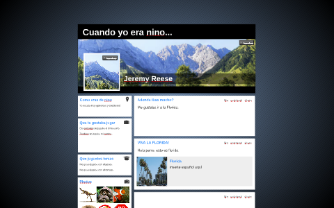Cuando yo era nino... by Jeremy Reese on Prezi