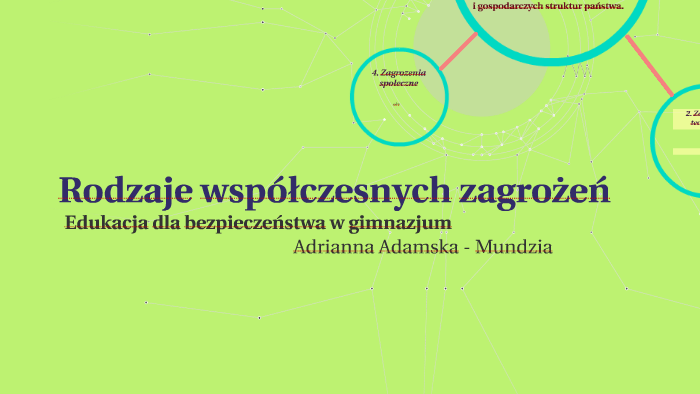 Rodzaje współczesnych zagrożeń by Ada Adamska on Prezi