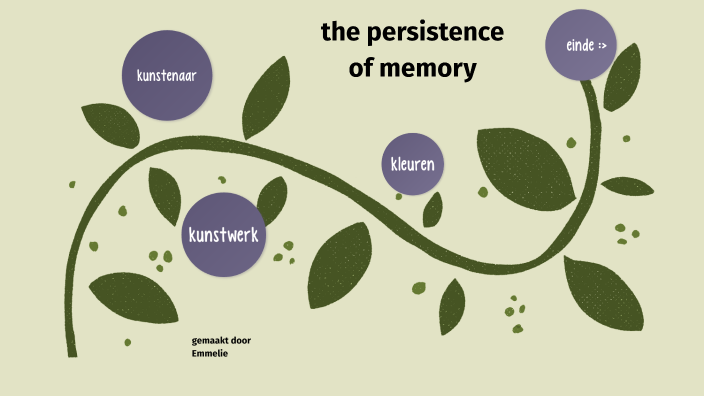 The persistence of memory by emmelie scheepmans
