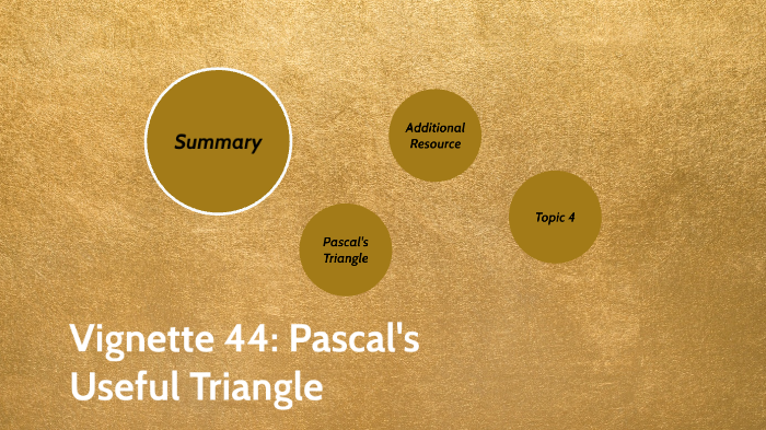 Vignette 44: Pascal's Useful Triangle by Courtney Schember on Prezi