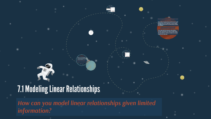 7.1 Modeling Linear Relationships by Adam Leonard on Prezi